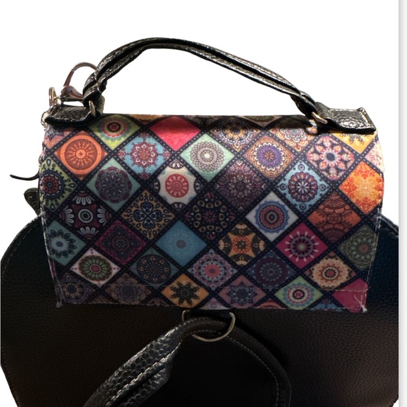 Bags | Fashion Backpackcrossbody Chain Pom Pom Flap Tweed Front Very ...